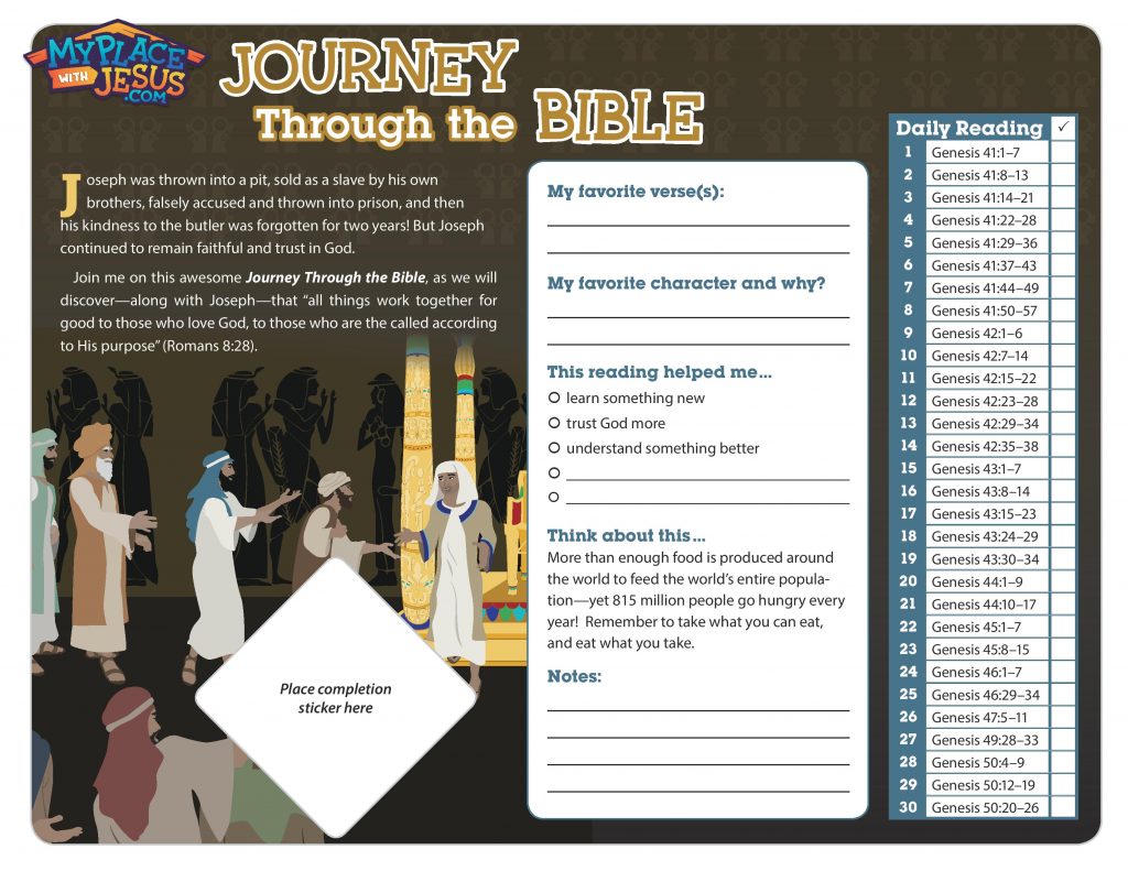 Journey Through the Bible #5 – Old Testament – My Place With Jesus