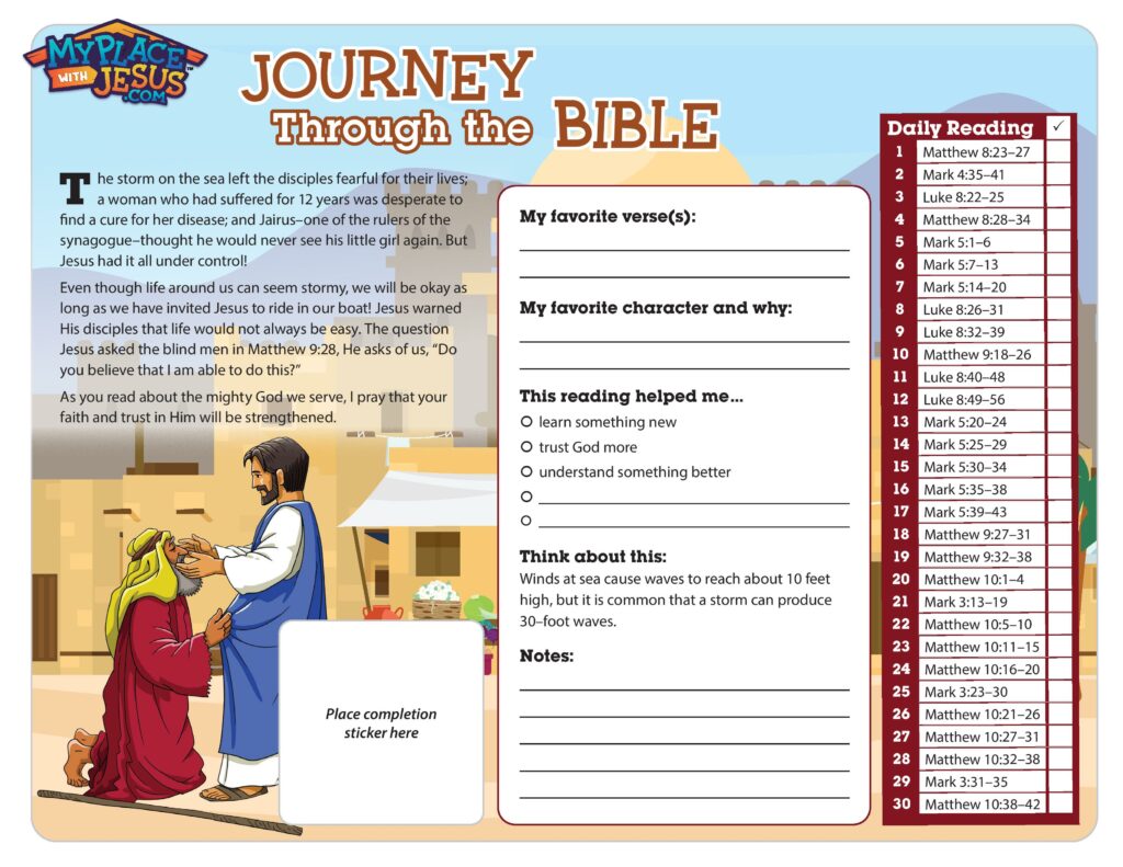 Journey Through the Bible #5 – New Testament – My Place With Jesus