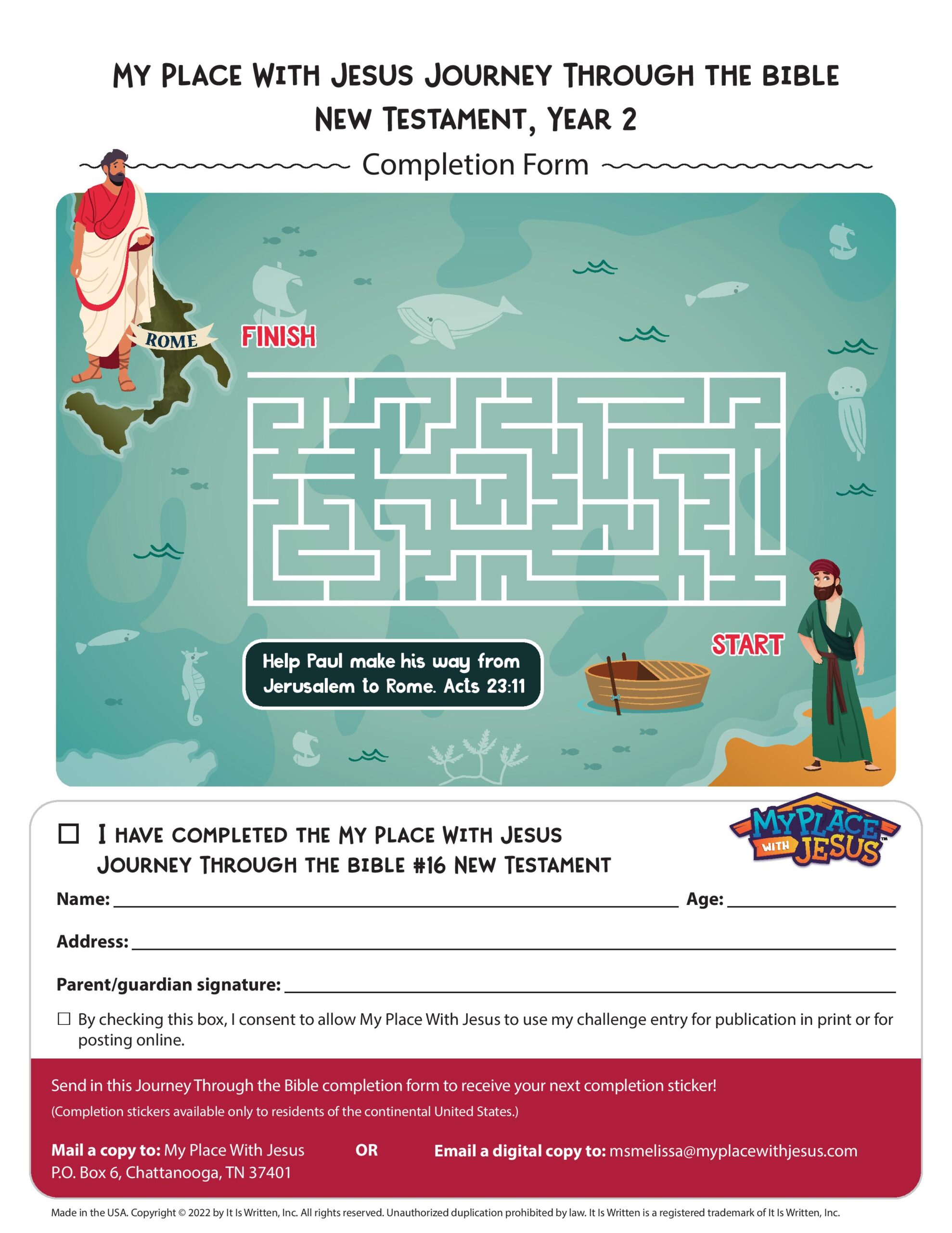 Challenges – My Place With Jesus